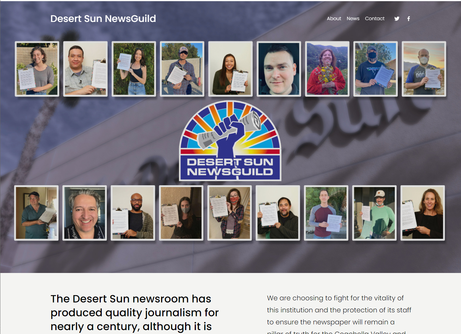 The Desert Sun NewsGuild Fights for the Paper's Survival; Worrisome ...